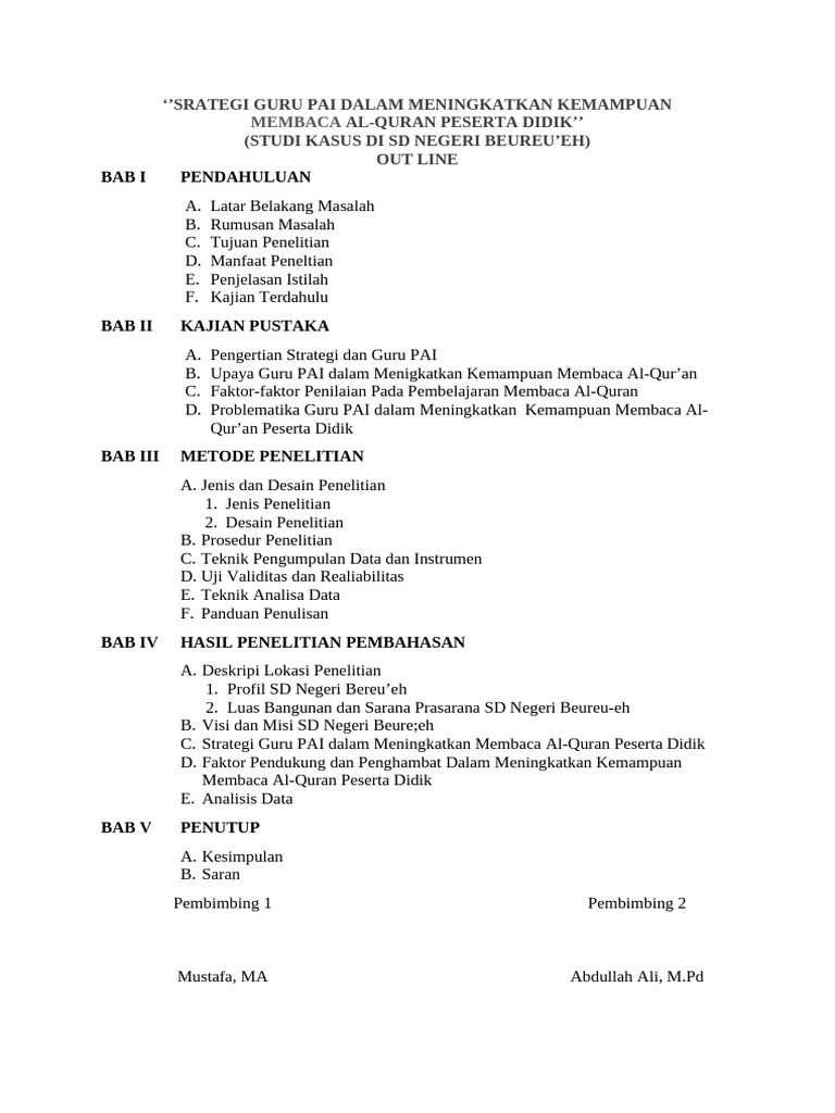 Outline Revisi Baru | PDF