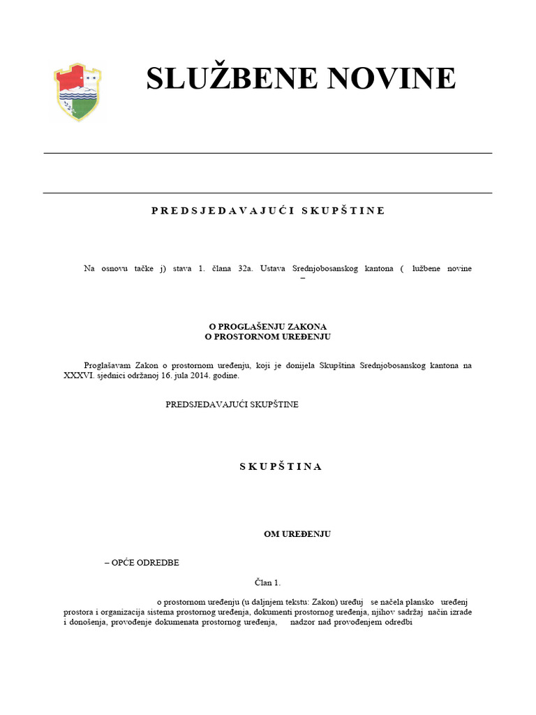 Bosanski Jezik Sluzbene Novine 11 2014 | PDF