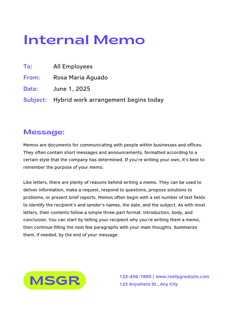 Neon Green and Purple Friendly Professional Messenger App Memo ...