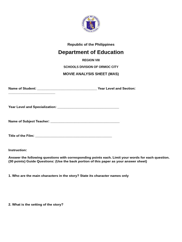 Movie-Analysis-Sheet - Docx 20240930 170928 0000 | PDF