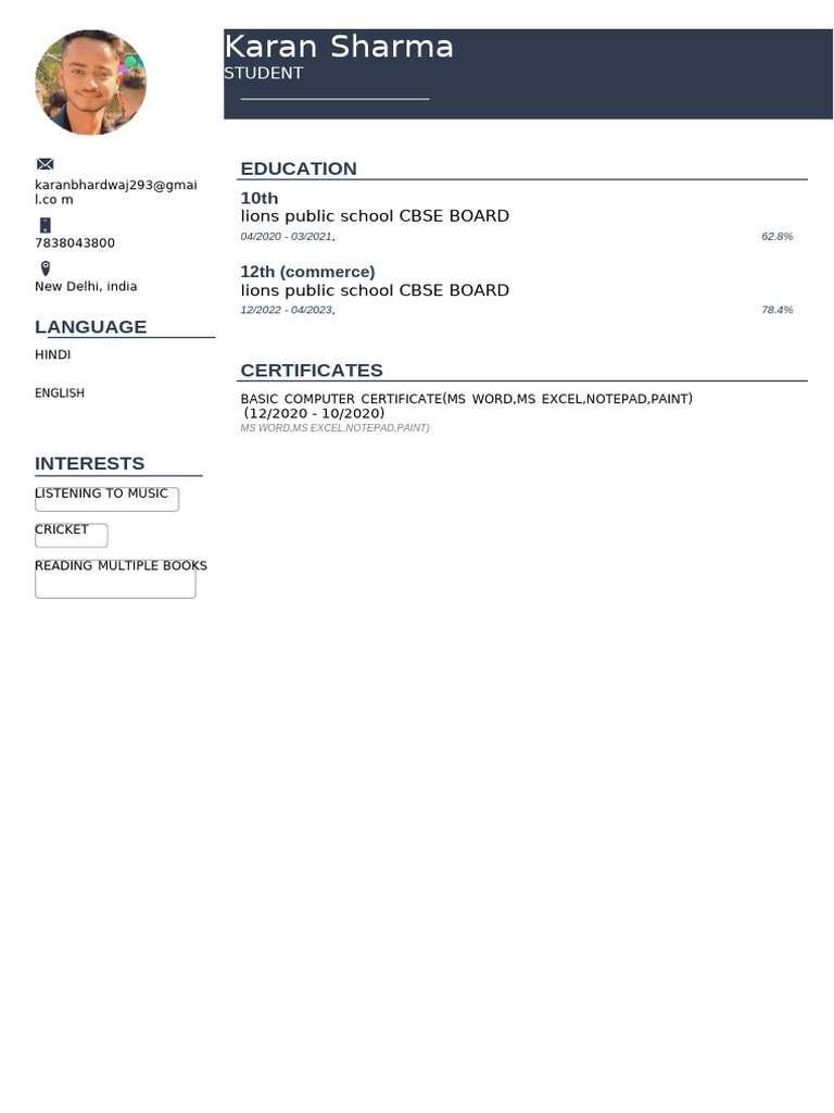 Karan's Resume | PDF