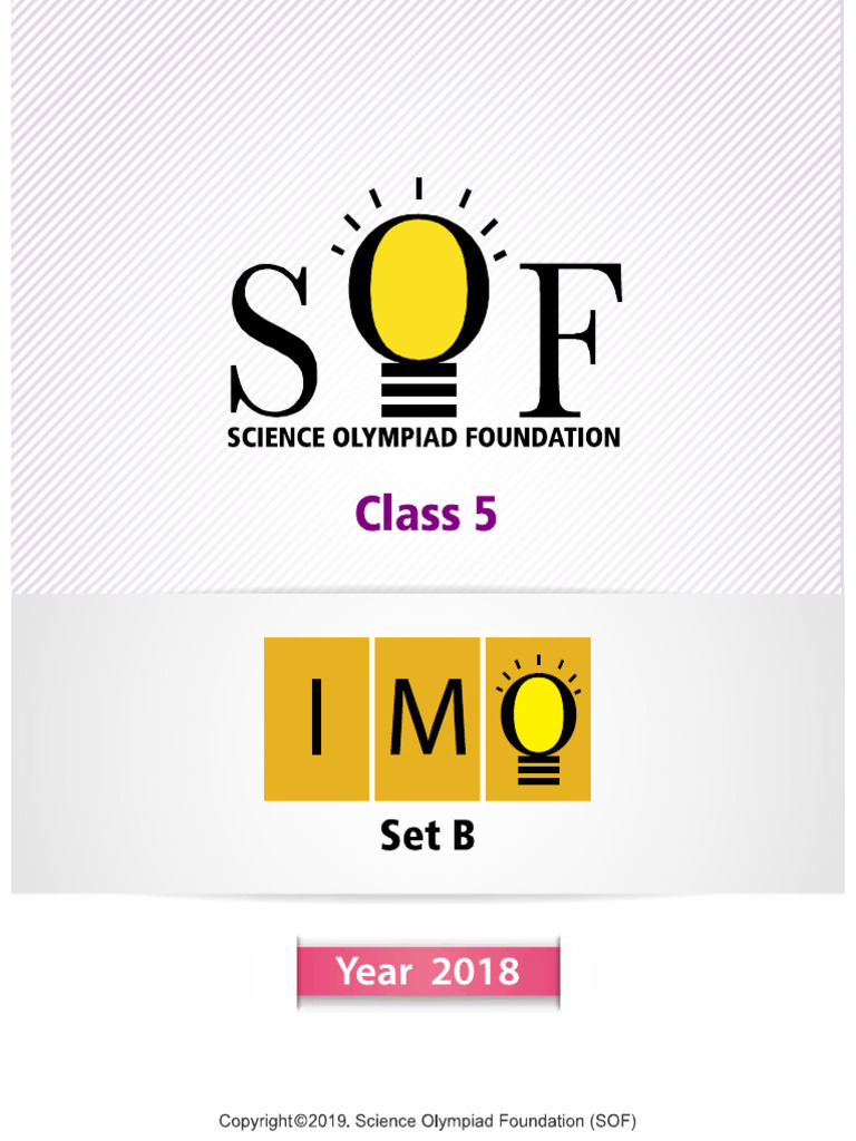 IMO Class 5 - 2018 - Set B - L1 | PDF