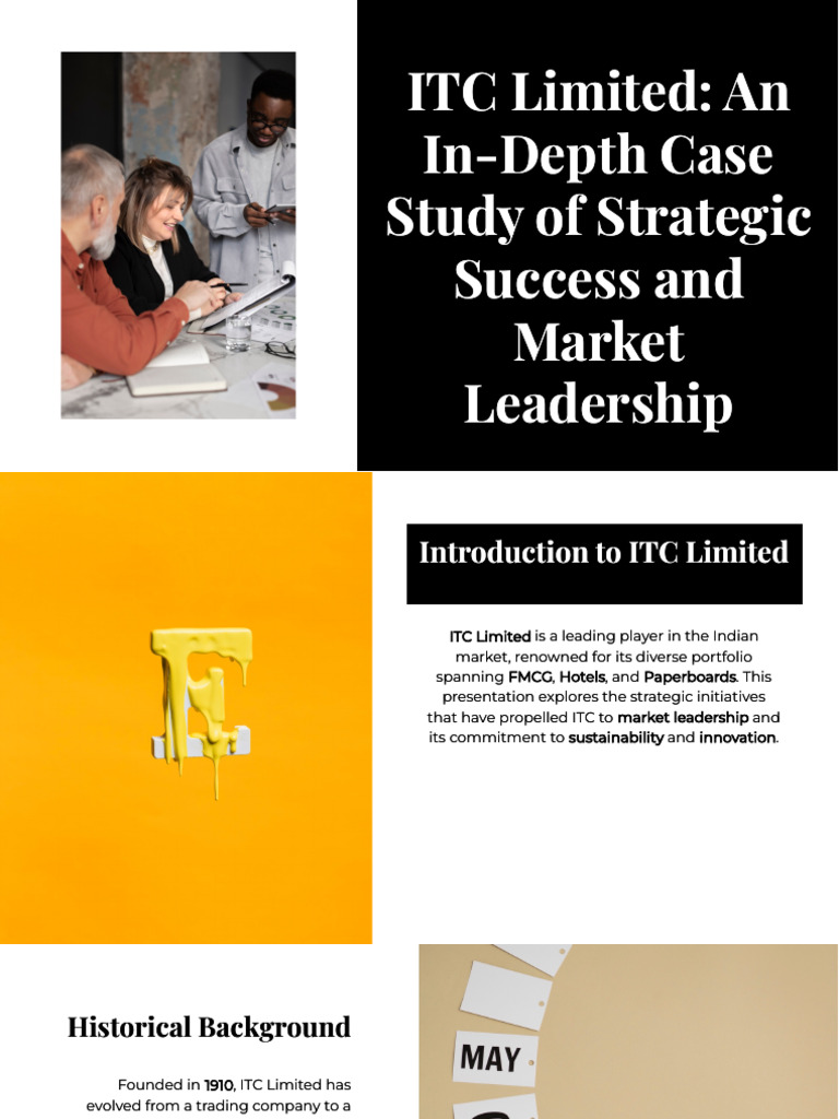 Slidesgo Itc Limited An in Depth Case Study of Strategic Success and ...