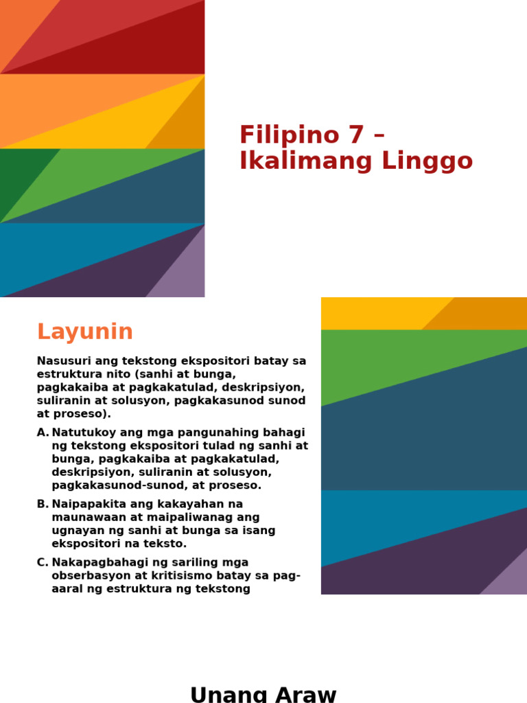 Fil7 Q2 W5 Ekspositori | PDF