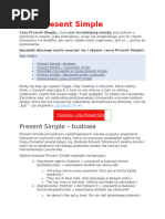 Present Simple Czas Teraźniejszy Gramatyka Speak Up PDF | PDF