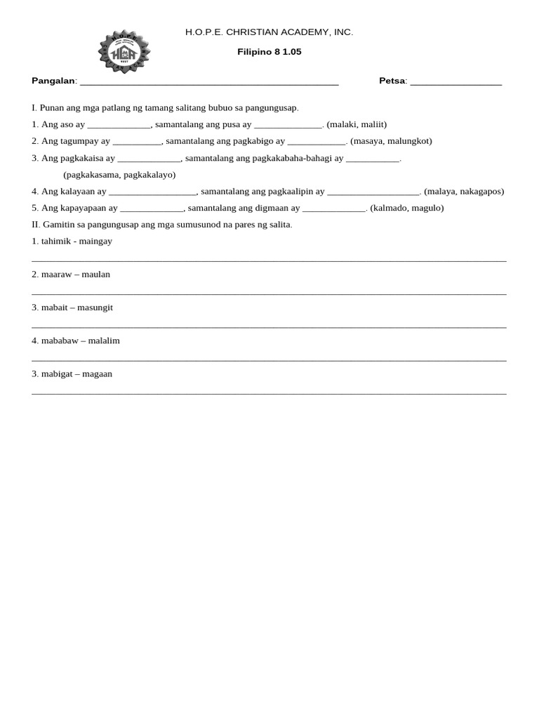 Filipino 8 | PDF