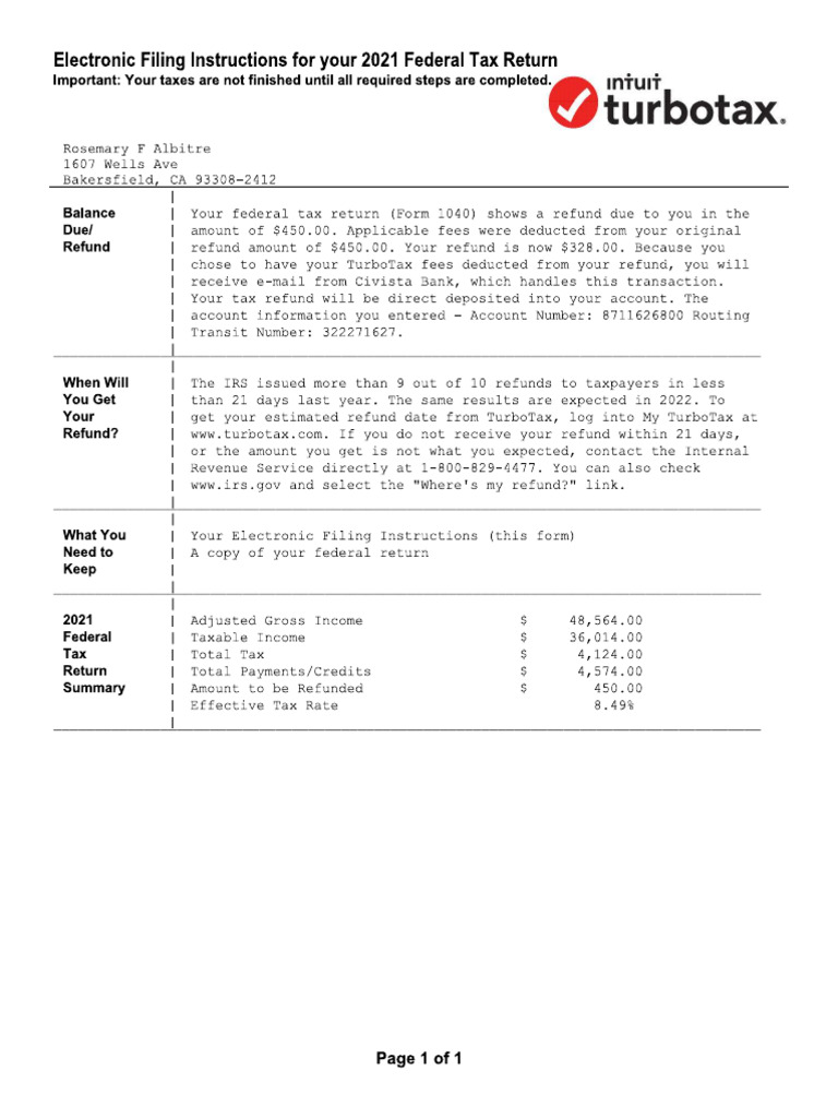 2021 Tax Returns | PDF