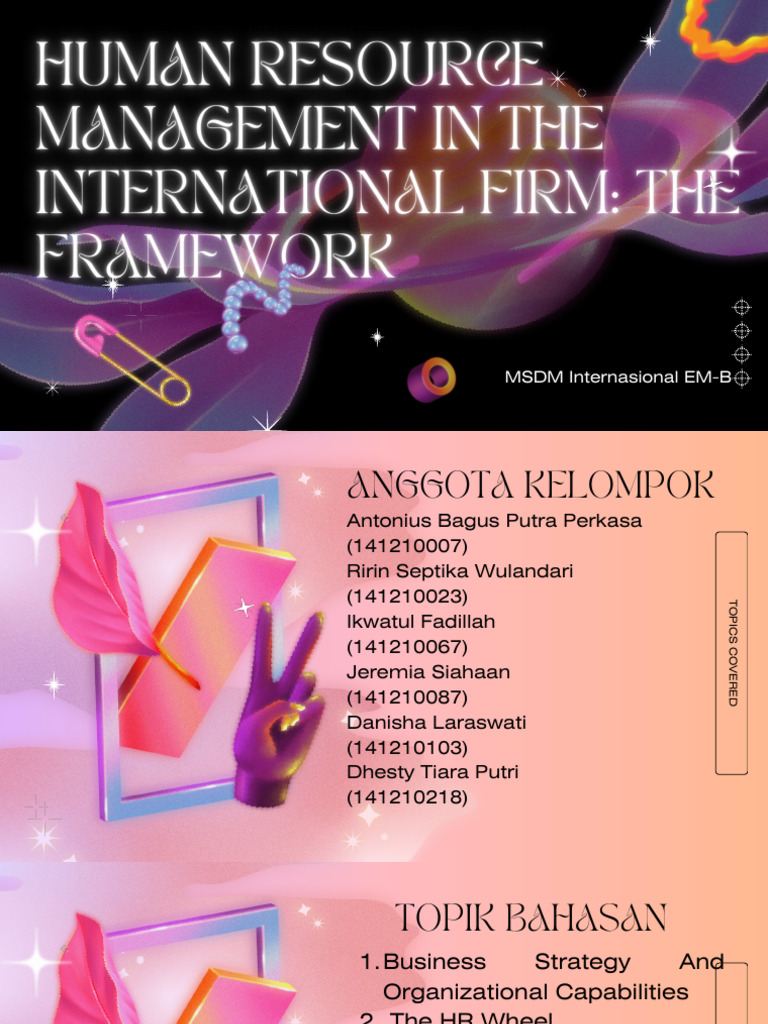 Kelompok 1 - Human Resource Management in The International Firm The Framework | PDF | Karier ...