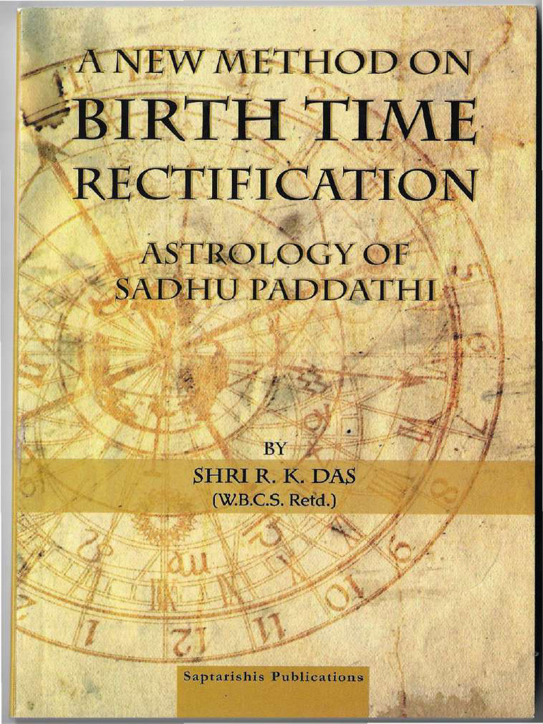 A New Method On - Birth Time Rectification-Shri R.K. Das | PDF ...