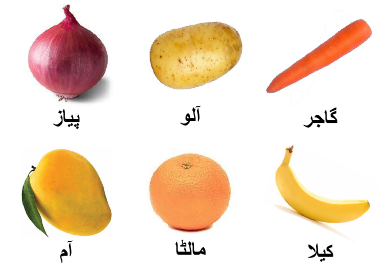Fruits & Vegetables Urdu | PDF