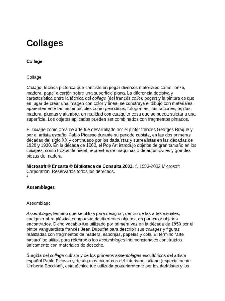 Collages | PDF | Collage | Arte de performance