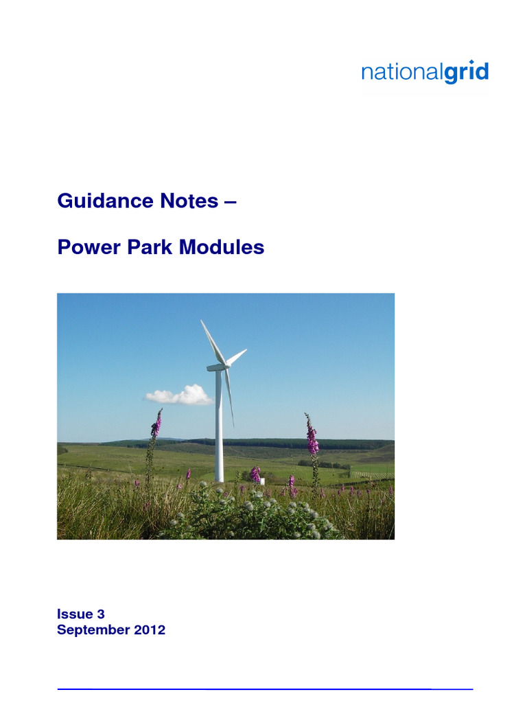 5626-Guidance Notes – Power Park Modules | PDF | Electrical Grid ...