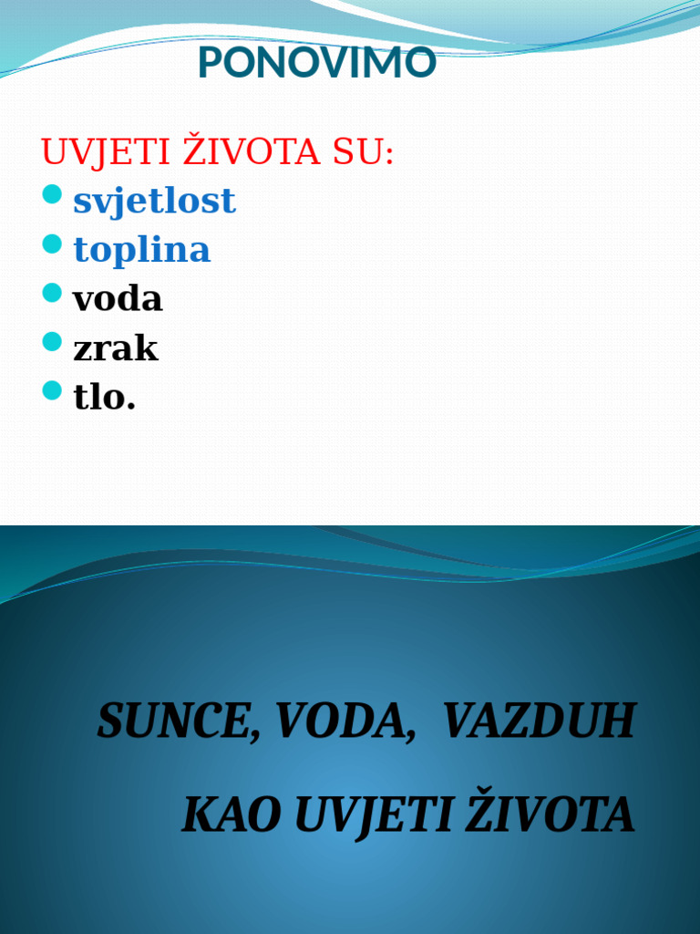 15 Sunce, Voda, Vazduh | PDF