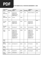 Grade 10 & 11 June Exam Timetable - 2025 | PDF