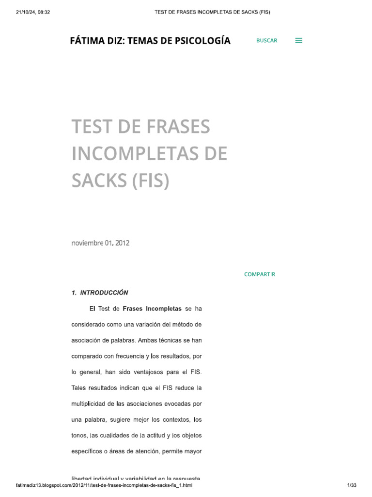 Sacks Como Interpretar | PDF