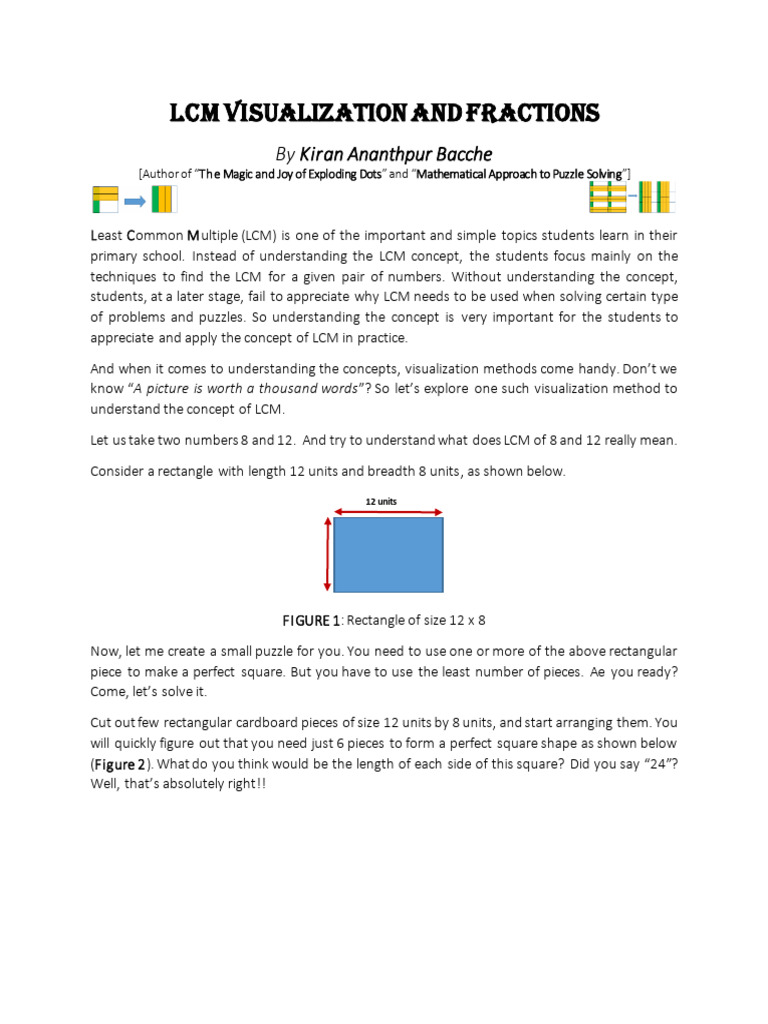 Lcm | PDF | Length | Rectangle