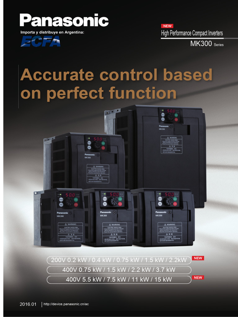 Panasonic MK300 Inverter Overview | PDF | Power Supply | Alternating ...