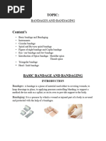 Bandaging Techniques | PDF