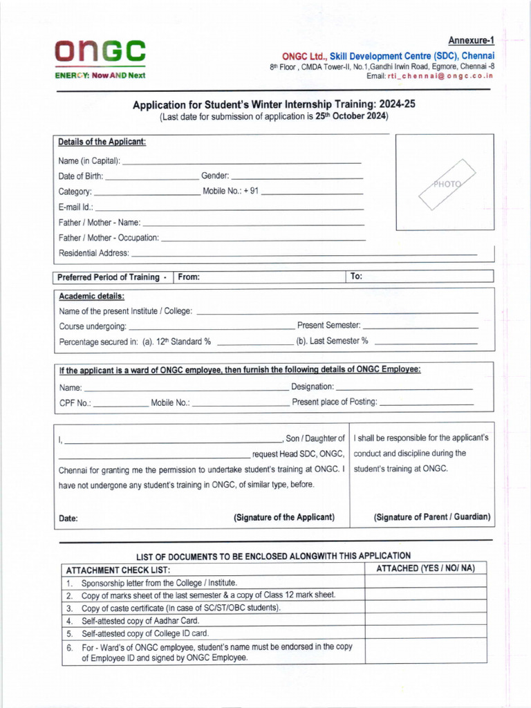 Ongc Internship | PDF