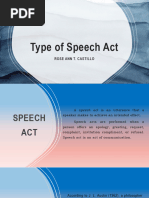 Searle's Classification of Speech Act | PDF | Semiotics | Human Communication