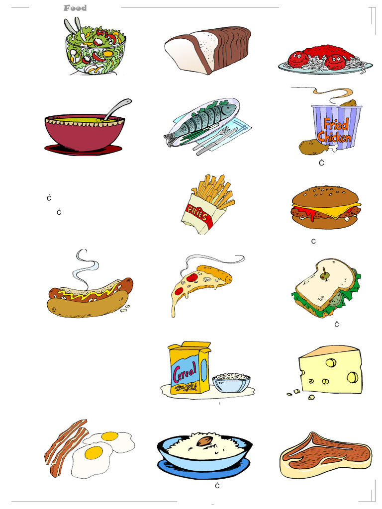Pictionary Foods SRB | PDF
