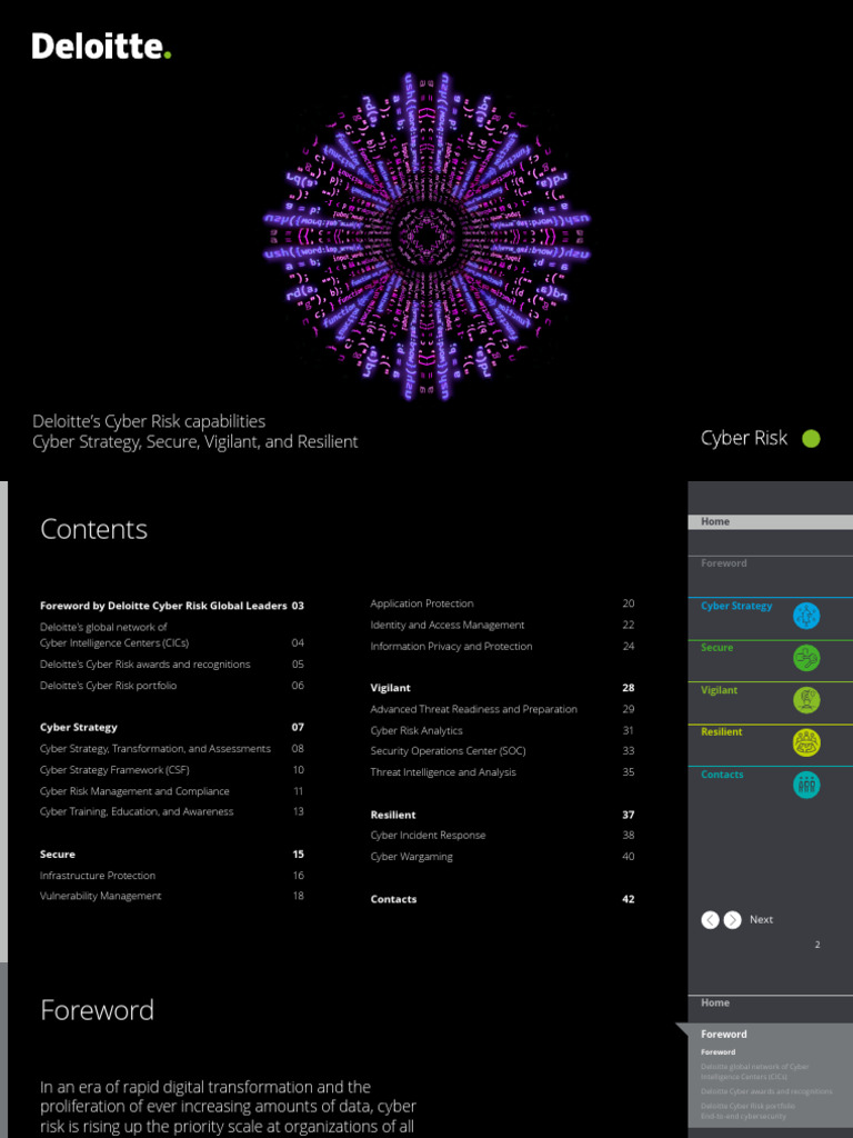 Deloitte Cyber Risk Capabilities Broschuere | PDF | Computer Security ...