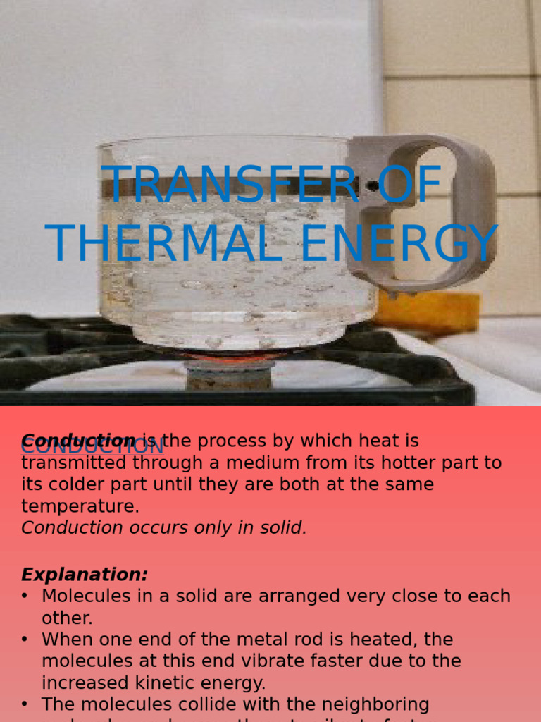TRANSFER OF THERMAL ENERGY | PDF | Convection | Atmosphere Of Earth