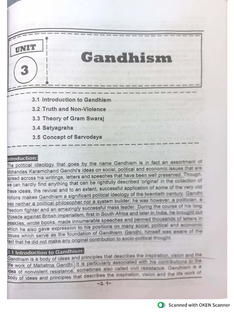 Mahatma Gandhi English Notes | PDF