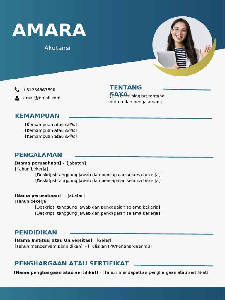 Template CV 2 | PDF
