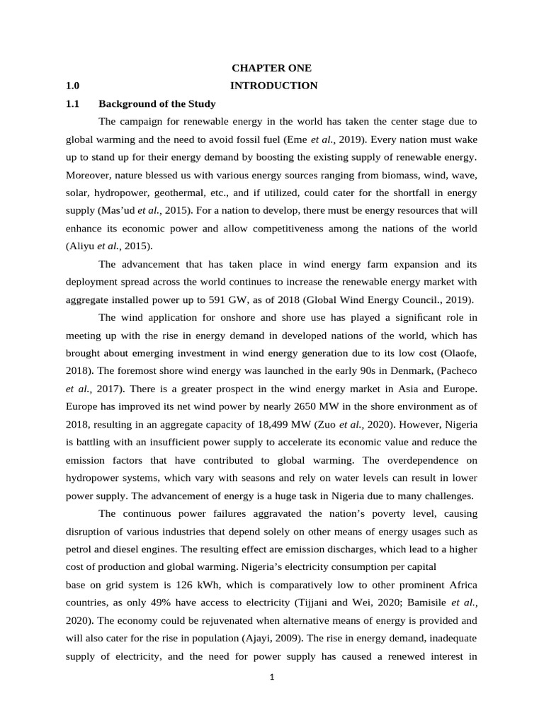 Zainab Seminar (2023) ND2 SLT MR Adejumobi Phy | PDF | Wind Power | Renewable Energy