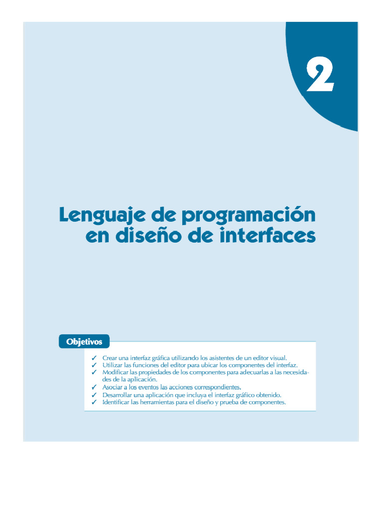 TEMA2_Lenguaje de programacion en diseño de interfaces | PDF