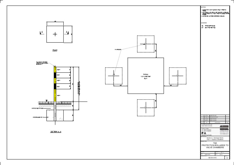 SD 8-4-415 3 TSE Protection Bollards To Valve Chambers | PDF