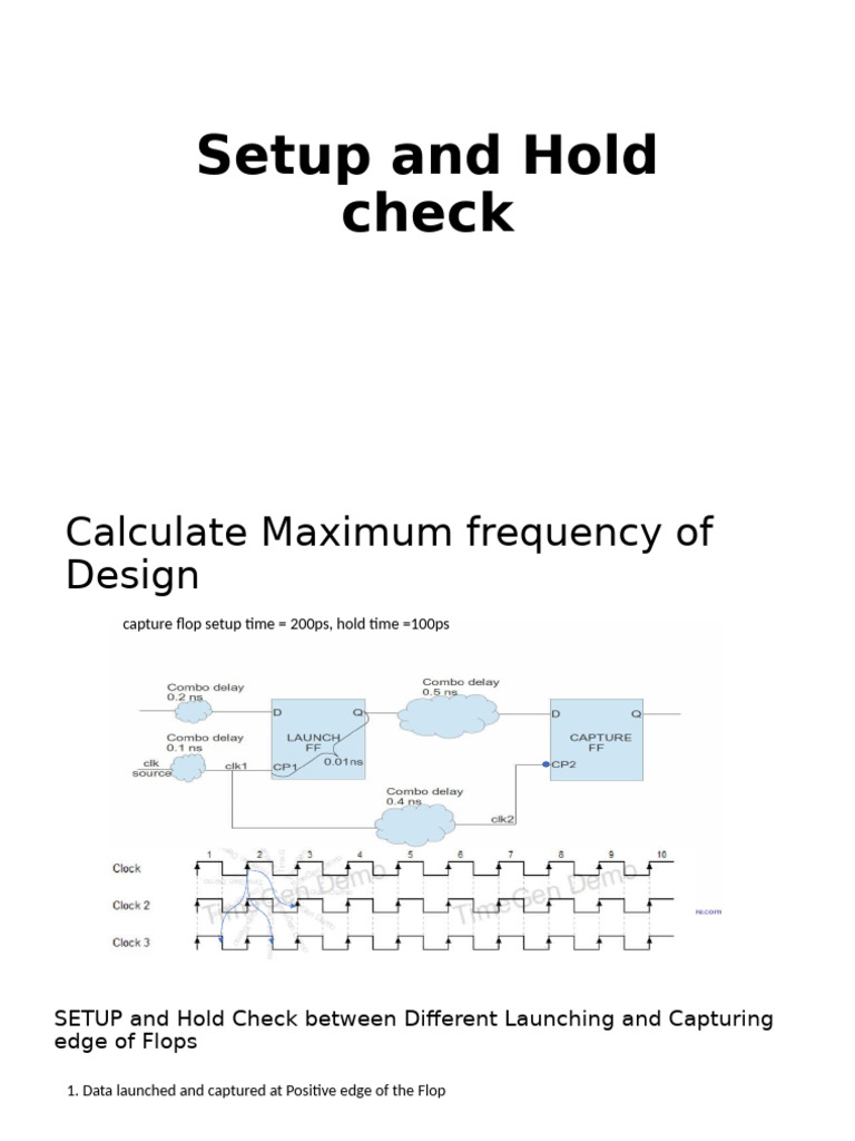 Class 6 Setup and Hold Timing Check | PDF