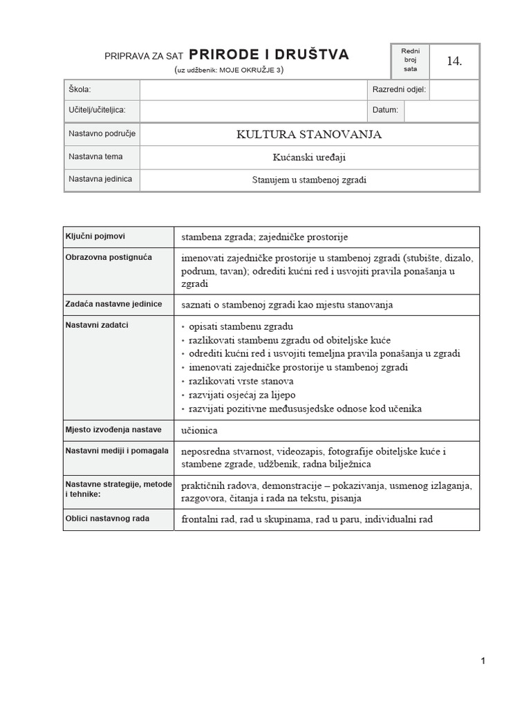 MO3-14 - Stanujem U Stambenoj Zgradi | PDF