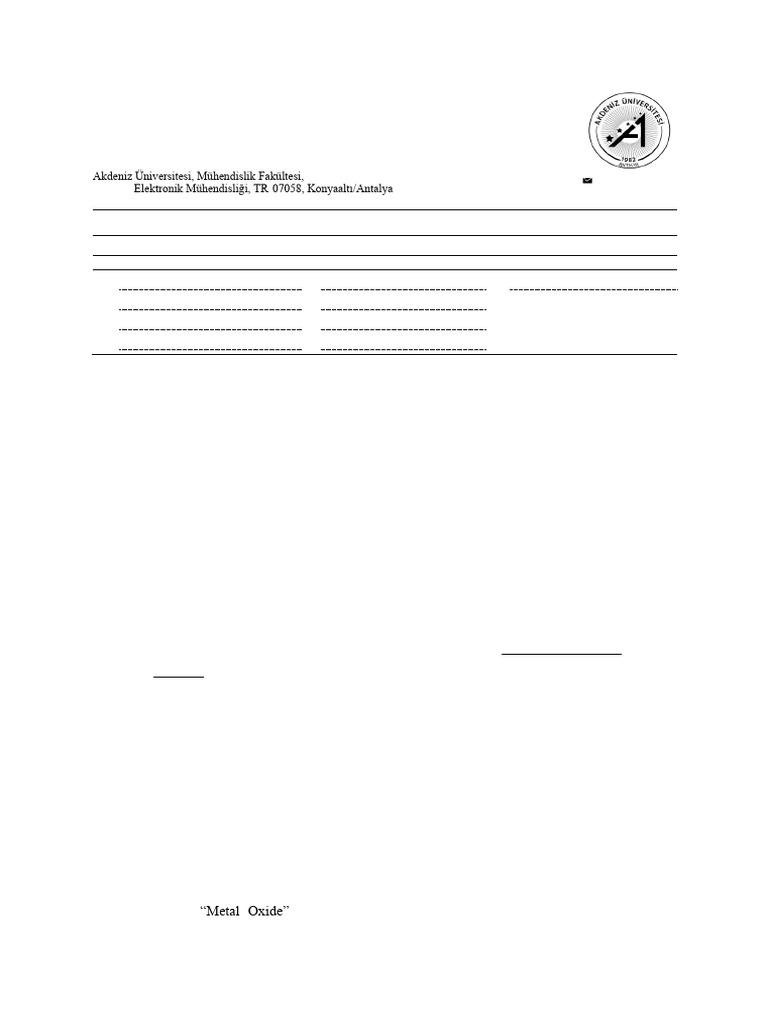 EEM325 Electronics II Lab. Exp2 | PDF | Field Effect Transistor | Mosfet