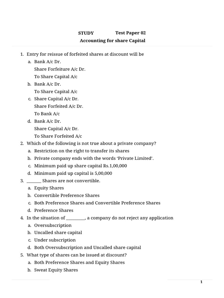 (Text) - Doc 20241014 Wa0006. | PDF | Equity (Finance) | Private Law