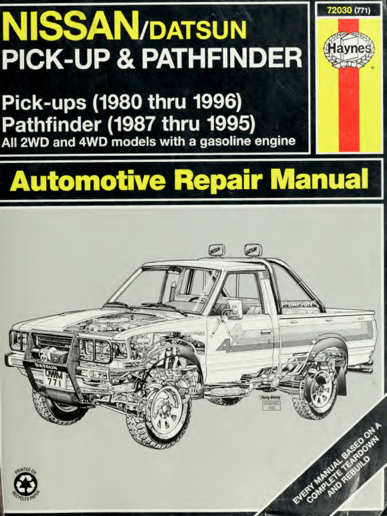Nissan/Datsun Repair Manual Overview | PDF | Nissan | Motor Vehicle