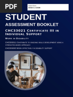 CHCDIS012 Student Assessment Booklet.v1.0 | PDF | Empowerment | Autonomy