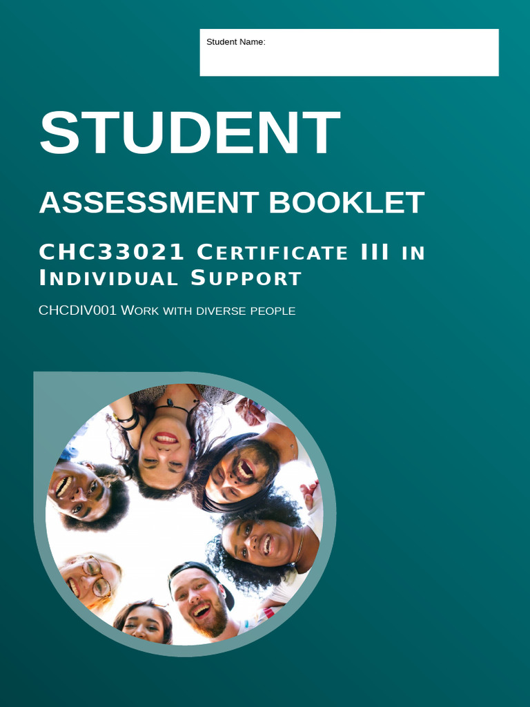 CHCDIV001 Student Assessment Booklet Is V1.0 ID 201061 | PDF | Discrimination | Learning