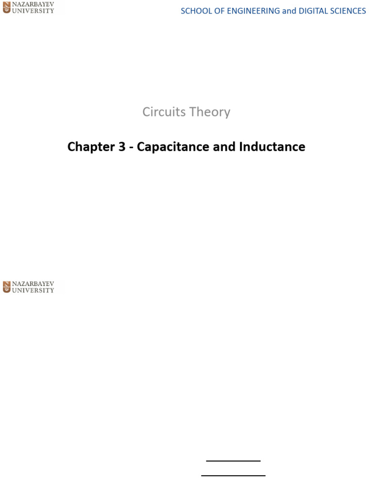 ELCE200 Lecture 4 Capacitance and Inductance | PDF | Capacitor | Inductor
