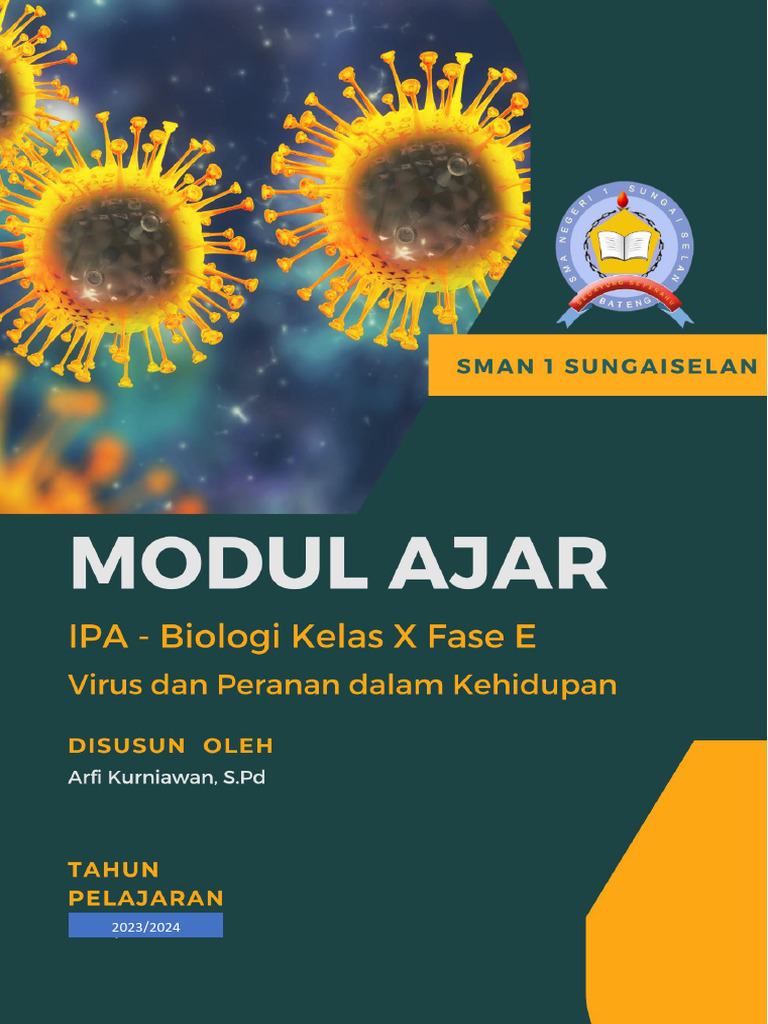 Modul Ajar Biologi - Virus Leni | PDF