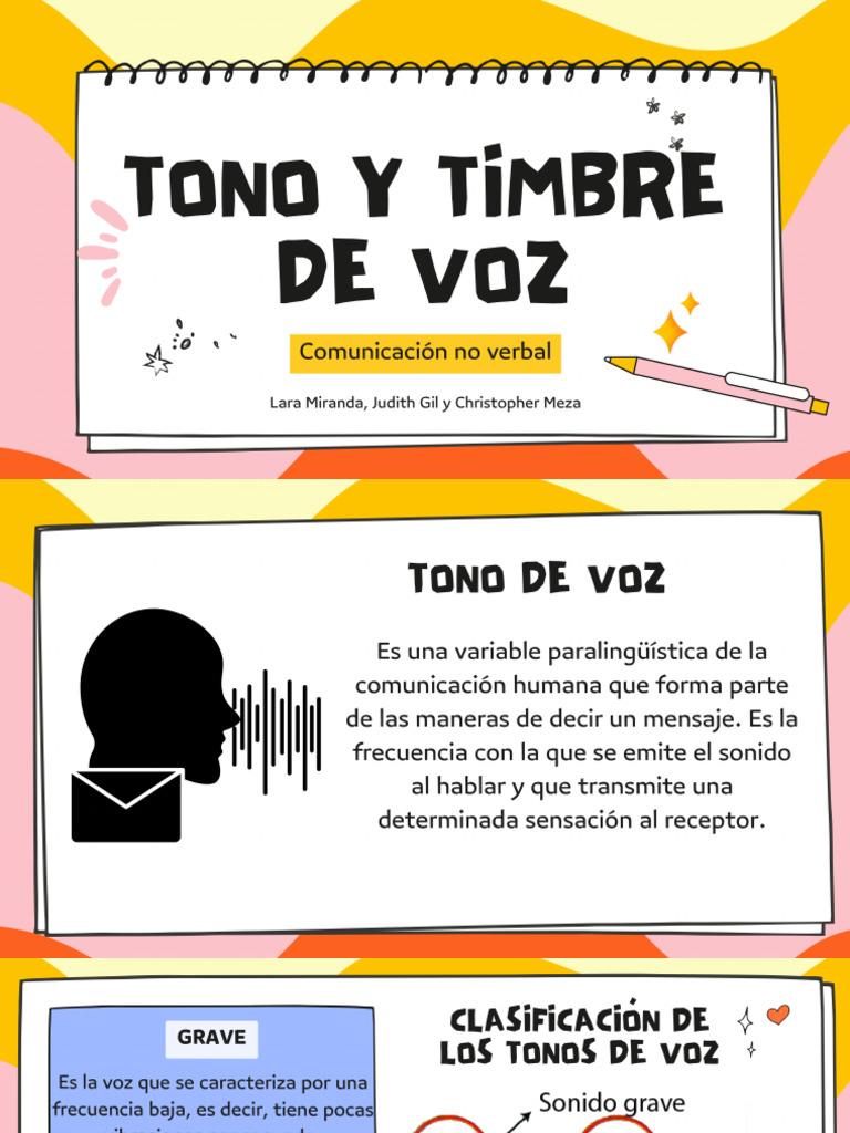Tono y Timbre de Voz | PDF
