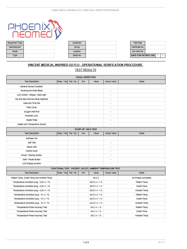 02 Flo - Test Certificate Template | PDF | Equipment | Manufactured Goods