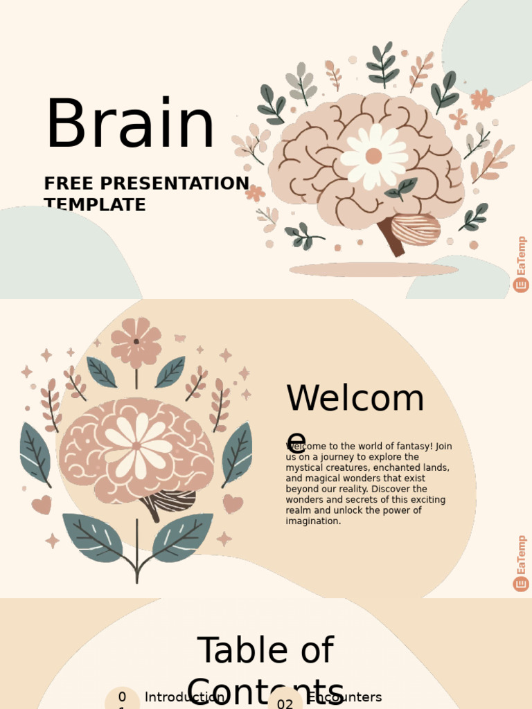Brain PPT Template by EaTemp | PDF | Elves | Dragon