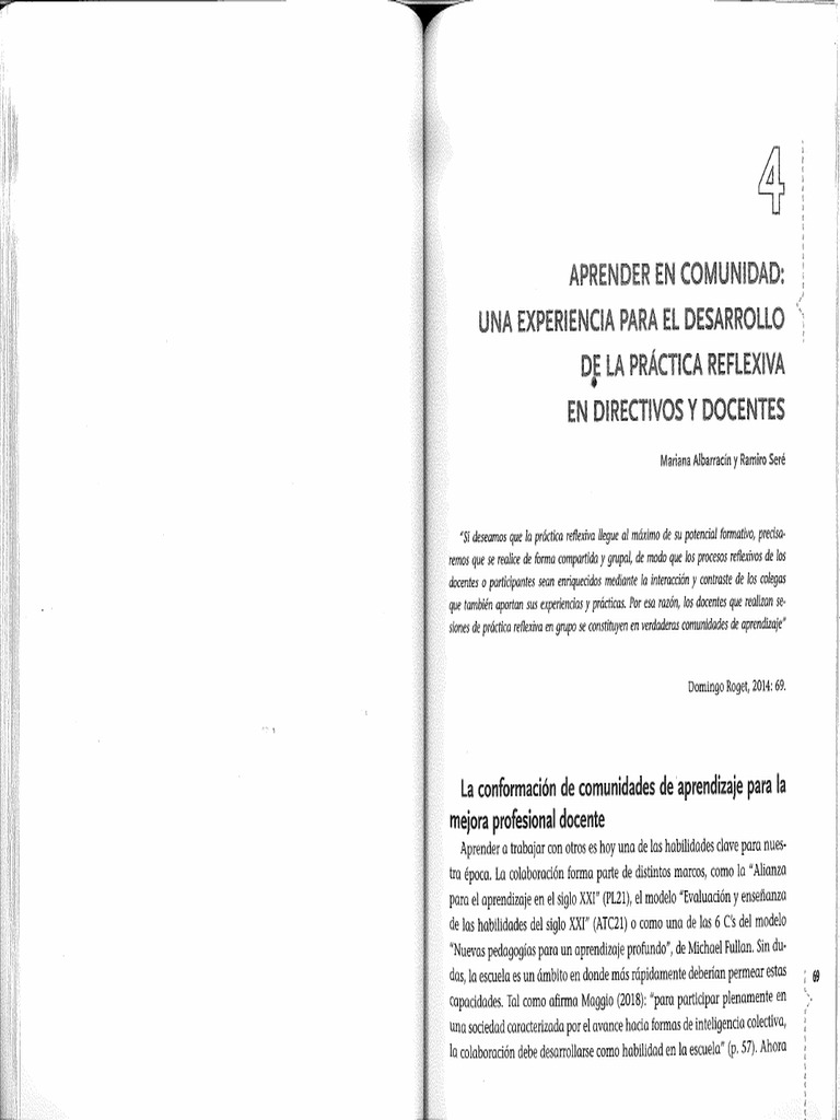 Formar en La Práctica Reflexiva | PDF