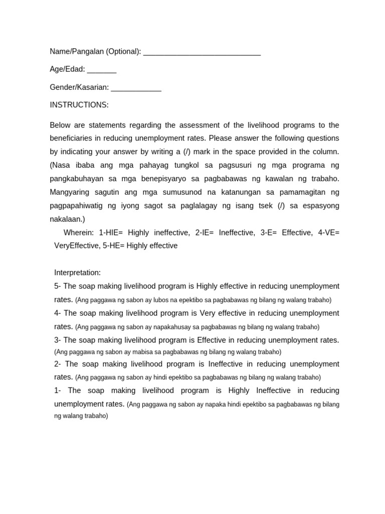 Research Questionnaire | PDF