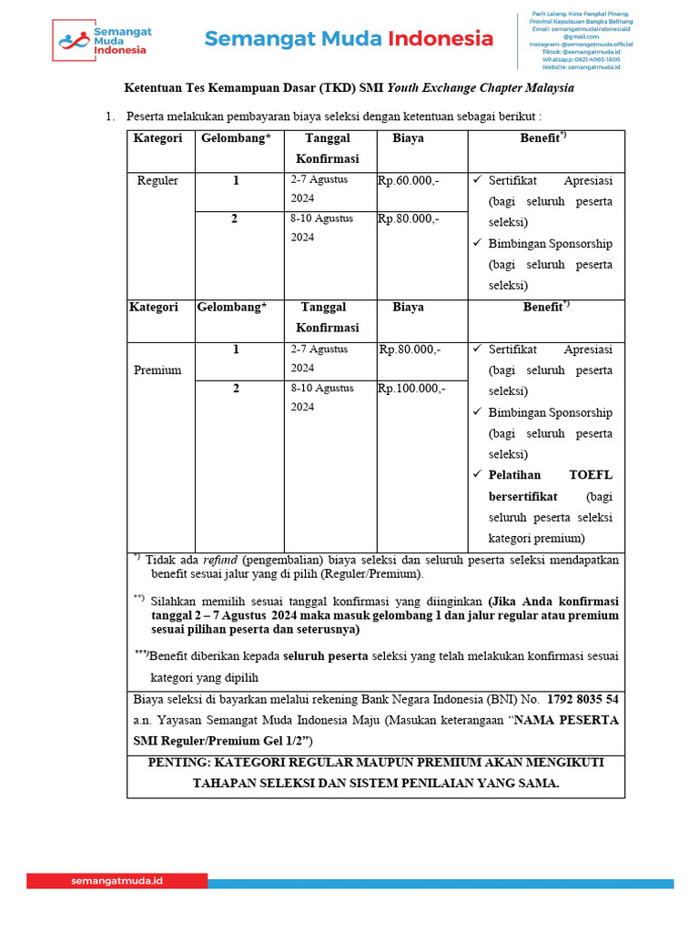 Ketentuan TKD-November 2024 | PDF