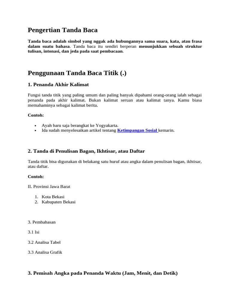 Pengertian Tanda Baca | PDF | Seni & Disiplin Bahasa