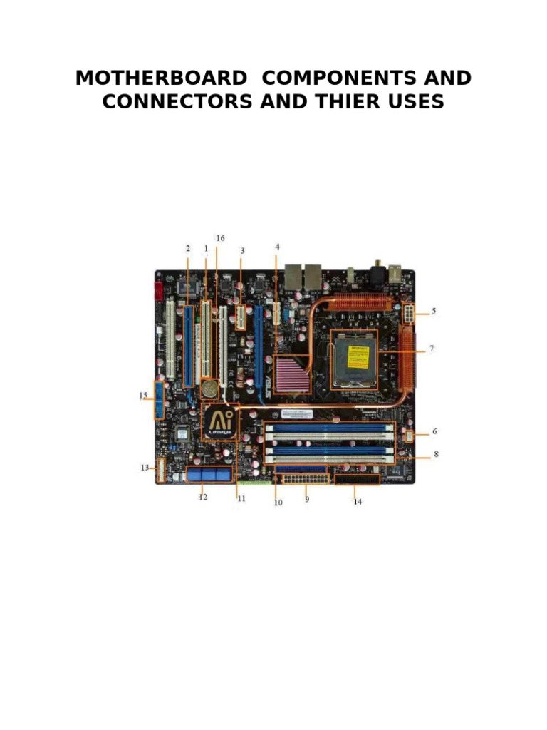 Computer Motherboard Parts | PDF | Computer Engineering | Computing