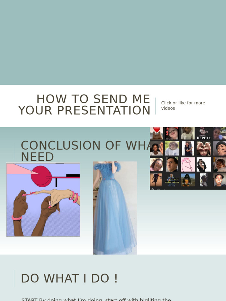 How to Send Me Your Presentation | PDF